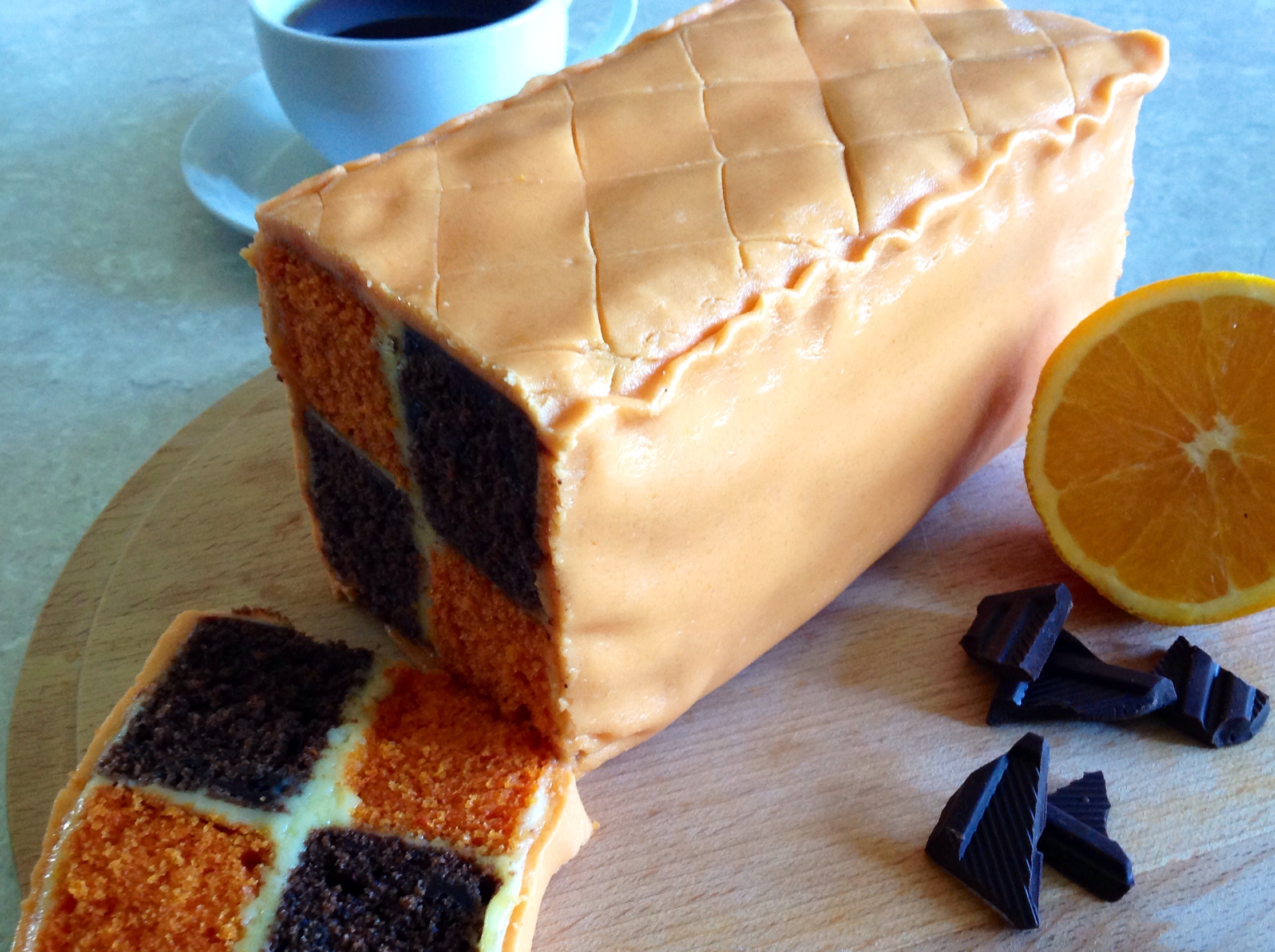 Chocolate & Orange Battenberg Cake – Phil's Home Kitchen