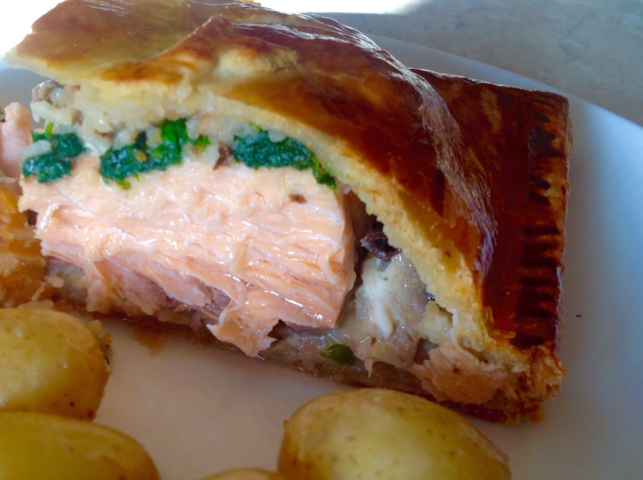 Salmon & mushroom coulibiac – Phil's Home Kitchen