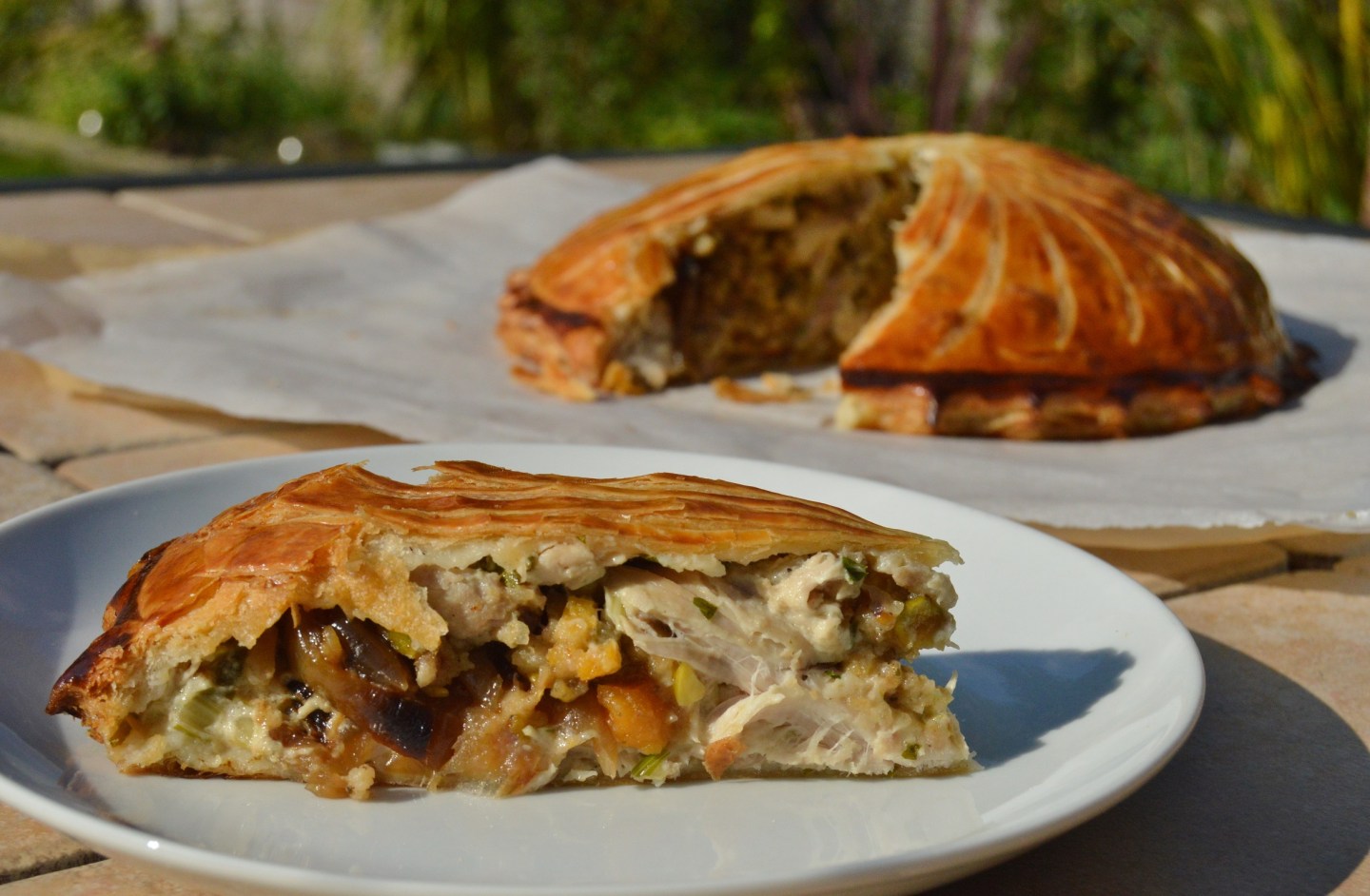 chicken, tarragon & roasted onion pithivier: a feast using left-overs ...