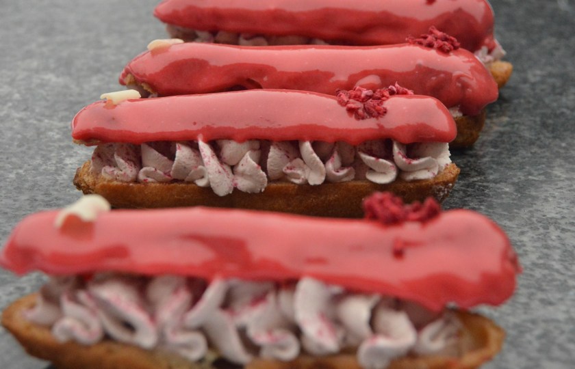 Blackcurrant & raspberry éclairs – Phil's Home Kitchen